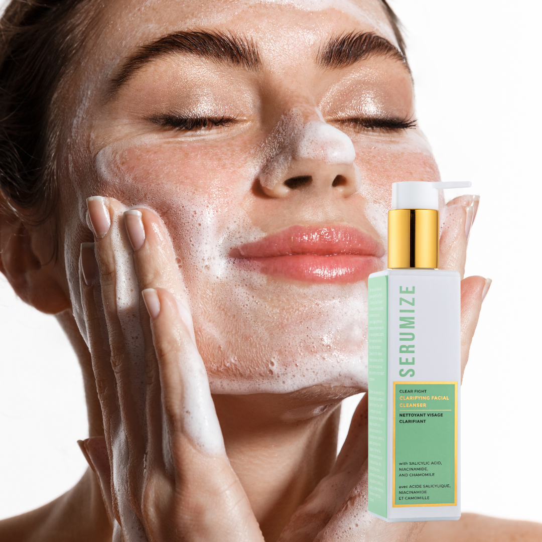Clear Fight Clarifying Facial Cleanser | For Acne-Prone Skin SERUMIZE ...